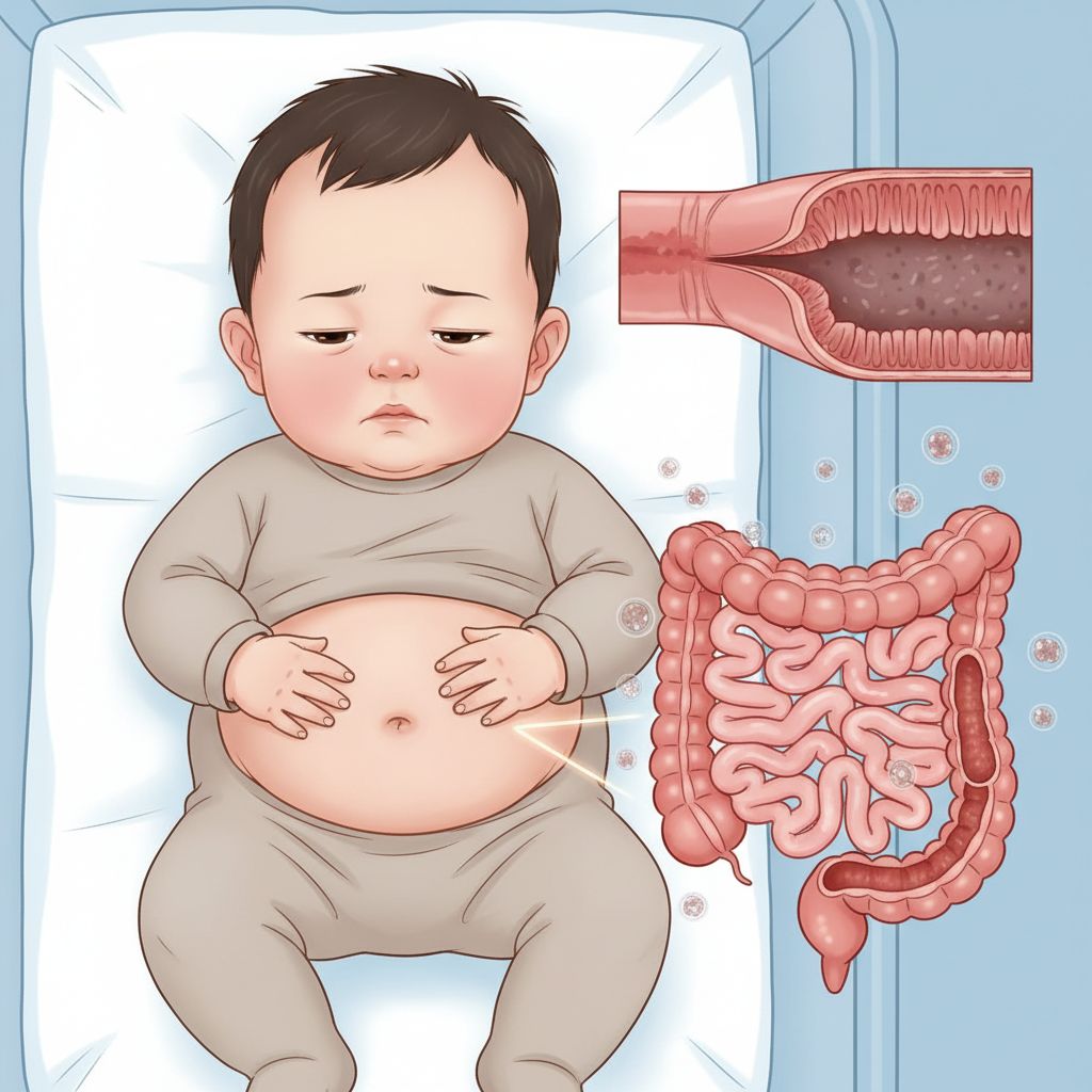 O que é Ausência, atresia ou estenose congênita do intestino grosso e ...