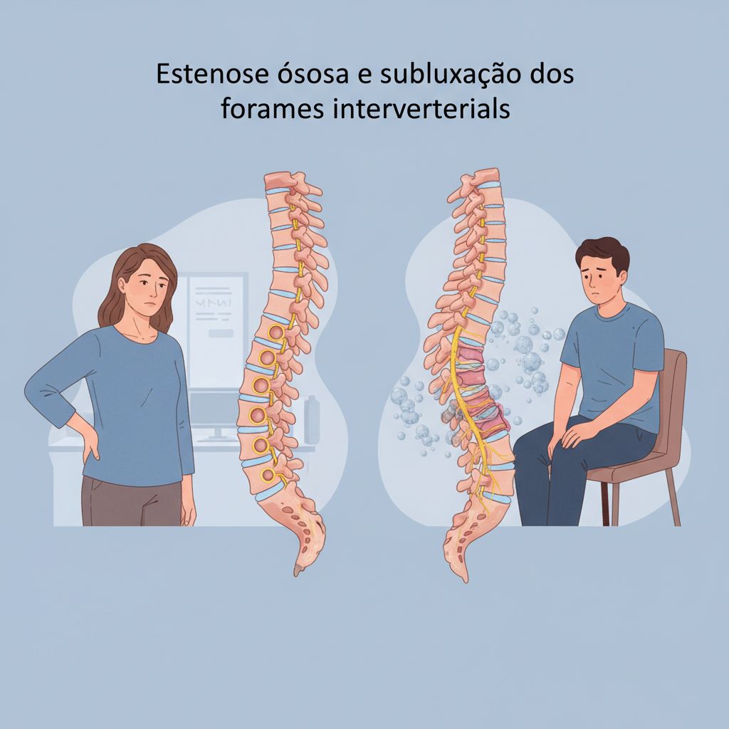 O que é Estenose óssea e subluxação dos forames intervertebrais e como ...