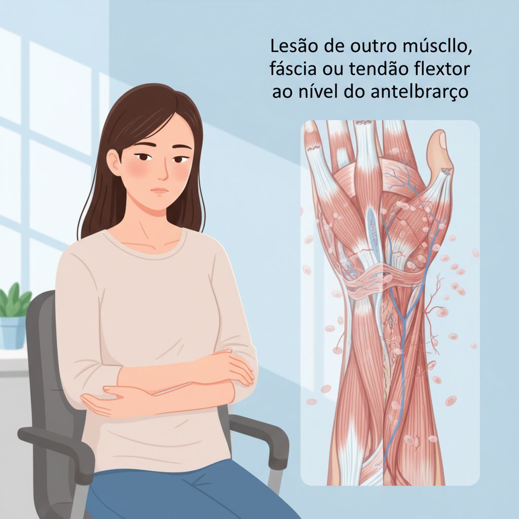 O que é Lesão de outro músculo, fáscia ou tendão flexor ao nível do ...