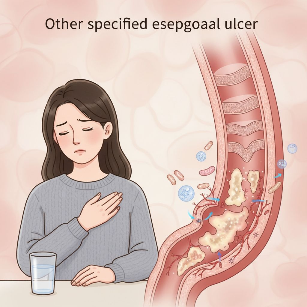 O que é Outra úlcera esofágica especificada e como tratar?