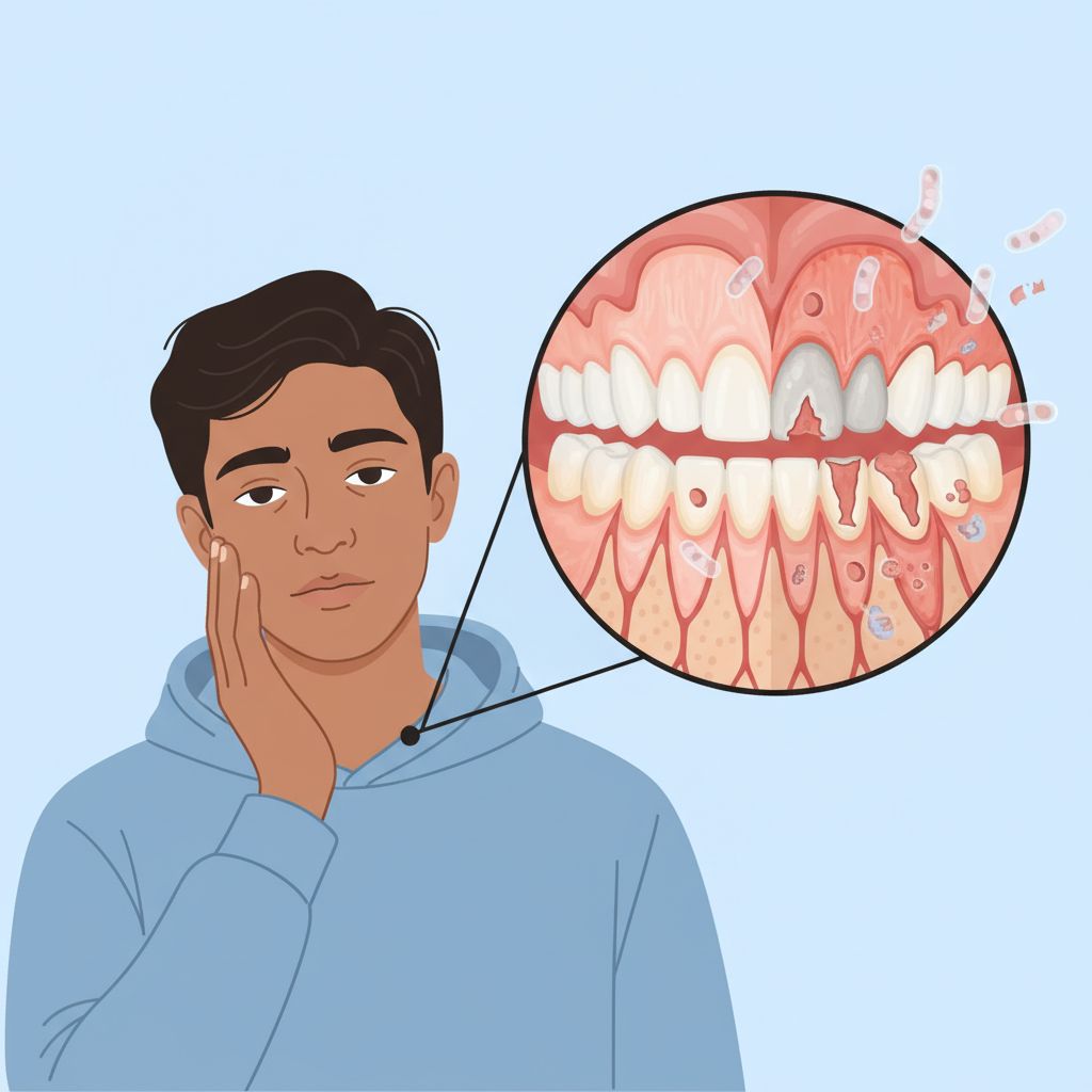 O que é Periodontite ulcerativa necrosante e como tratar?
