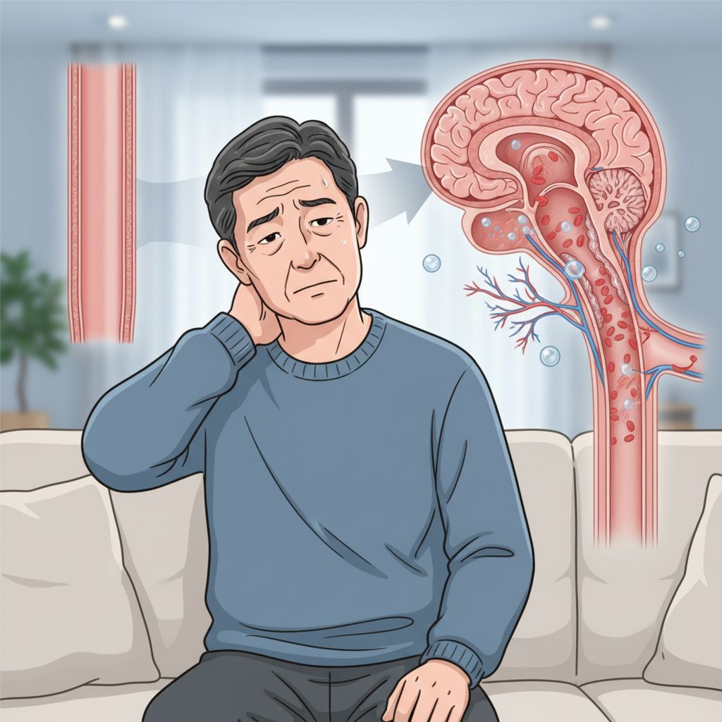 Síndrome da artéria vertebrobasilar: Sintomas e causas
